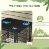PawHut Cat Cage Multi-Level Catio Steel Outdoor Cat Enclosure w/ UV-and ...