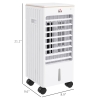 HOMCOM Room Air Cooler with Ice Packs, Ice Cooling Fan Water ...