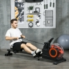 Soozier Foldable Rower Machine, Water Rowing Machine with Wheels, LCD ...
