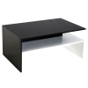 HOMCOM Modern Coffee Table, 2-tier Rectangular Center Table with ...