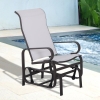 Outsunny Patio Sling Fabric Glider Swing Chair Seat Lounger Porch ...