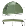 Outsunny Compact Pop Up Portable Folding Outdoor Elevated Camping Cot ...