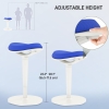 HOMCOM Standing Desk Stool, Ergonomic Wobble Chair, Adjustable Leaning ...
