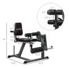 Soozier Seated Calf Raise Machine, Adjustable Leg Extension, and Curl ...