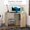 HOMCOM Multi-Tier Corner Computer Desk Writing Table for Home & Office ...
