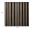 HOMCOM 24" x 24" Wood Panels for Wall, 4 Pack Acoustic Panels, Sound ...