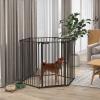 PawHut 48inch 6-Panel Dog Playpen, Foldable Dog Pen, Metal Rabbit Run ...