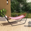 Outsunny Hammock Stand, Portable Adjustable Steel Frame Hammock Stand, Weather Resistant, Bag ...