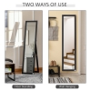 HOMCOM Full Length Mirror for Bedroom, Free Standing Dressing Mirror ...