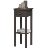 HOMCOM 2-Tier Side Table with Drawer Shelf, End Table for Living Room ...
