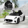 Qaba 12V Maserati Gran Turismo Licensed Kids Electric Car w/ Remote ...